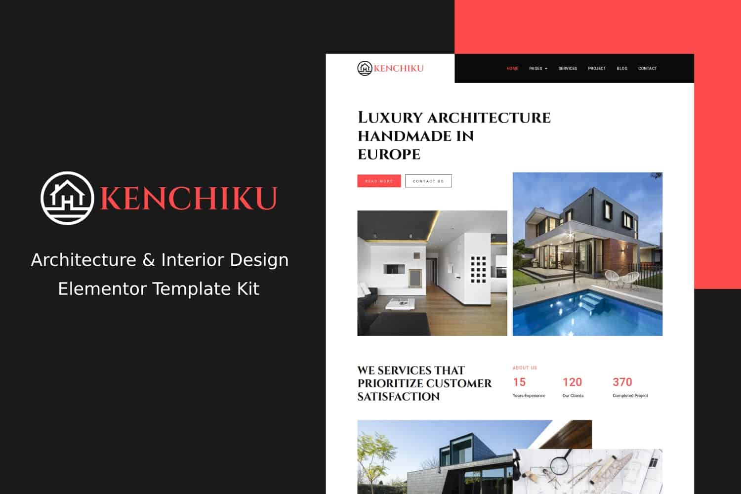 Kenchiku - Architecture & Interior Design Elementor Template Kit Latest ...