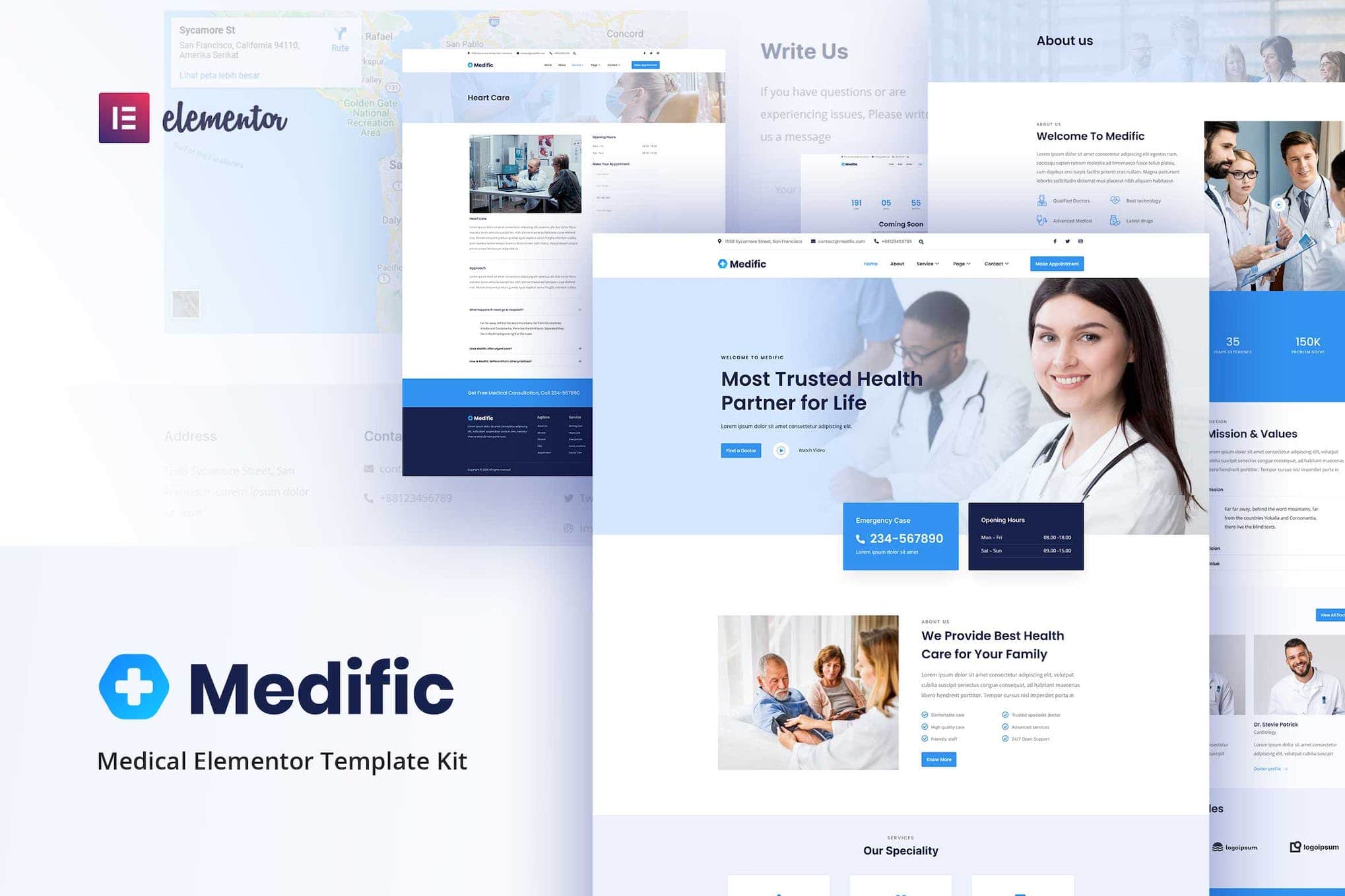 Medific - Medical Elementor Template Kit Latest - WP NULLED