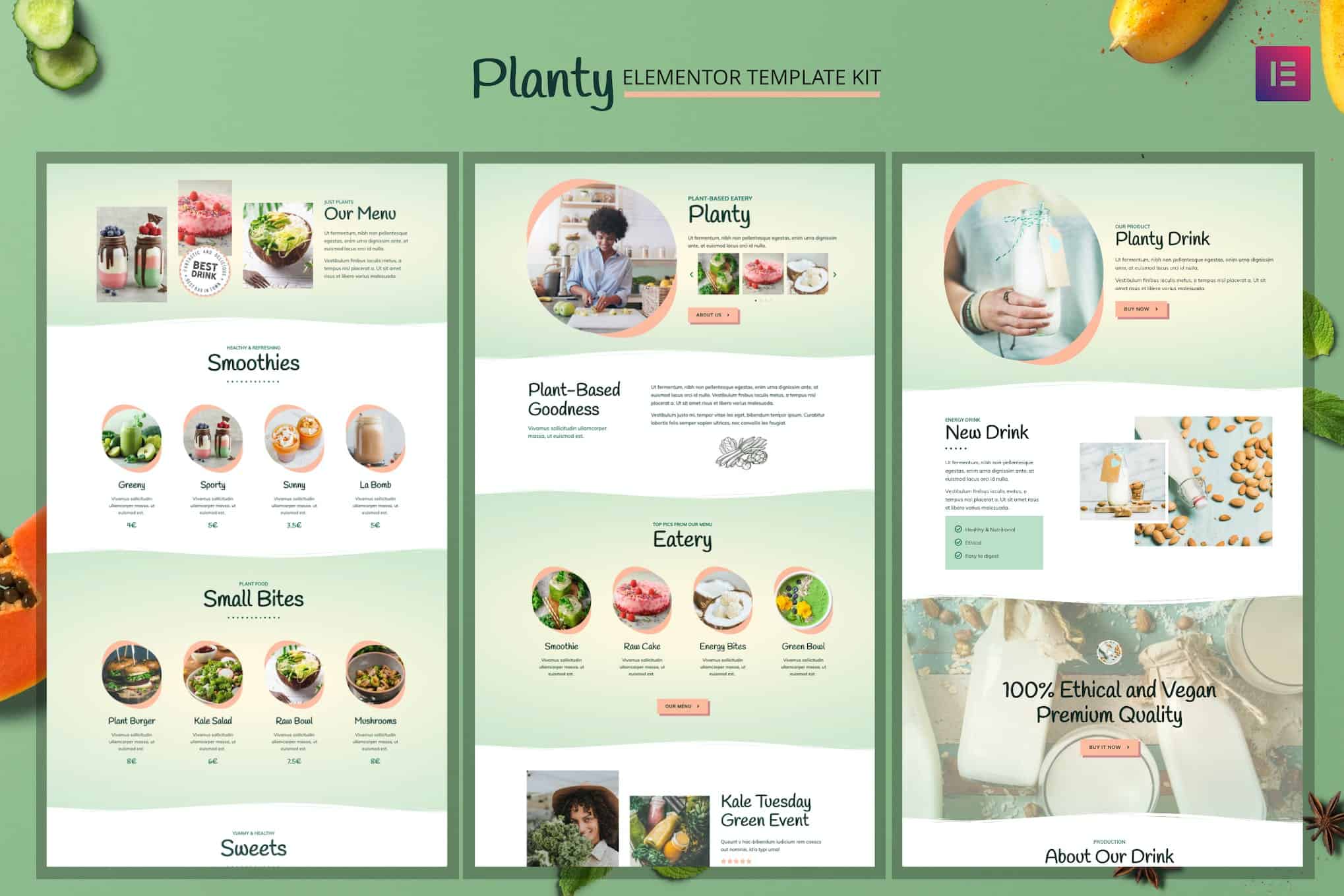 Planty - Cafe & Restaurant Template Kit Latest - WP NULLED